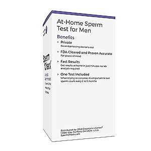Spermcheck Fertility Home Test Kit for Men- Shows Normal or Low Sperm Count- Easy to Read Results-Convenient, Accurate, Private