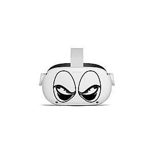 Angry Eyes Scowl - Oculus Quest 2 - Decals - Black