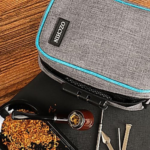 OZCHIN Smell Proof Bag with Combination Lock Tobacco Pipe Pouch Bag File Organizer Case Container Medicine Lock Box Odorless Storage Bag Great Gift for Friend