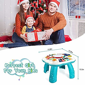 BACCOW Baby Toys, Activity Table for Baby 6 to 12-18 Months, Learning Musical Toddler Toys for 1 2 3 Year Old Boys Girls Gifts