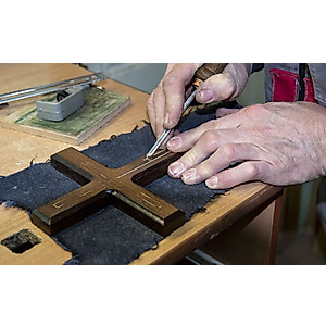 Crucifix Wall Cross - Handmade Wood Cross Wall Decor - Catholic Crucifix - 12 Inch