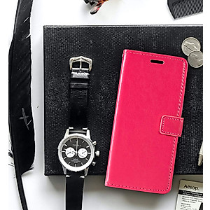 for Gigaset GS110 Case, Premium PU Leather Magnetic Flip Case Cover with Card Holder and Kickstand for Gigaset GS110 (6.1”)