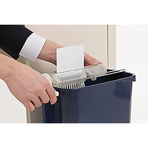 Paper Shredder Without Basket [ Made in Japan ] Small Mini Portable Hand Shredder for Home Use with an Extendable Arm (White)