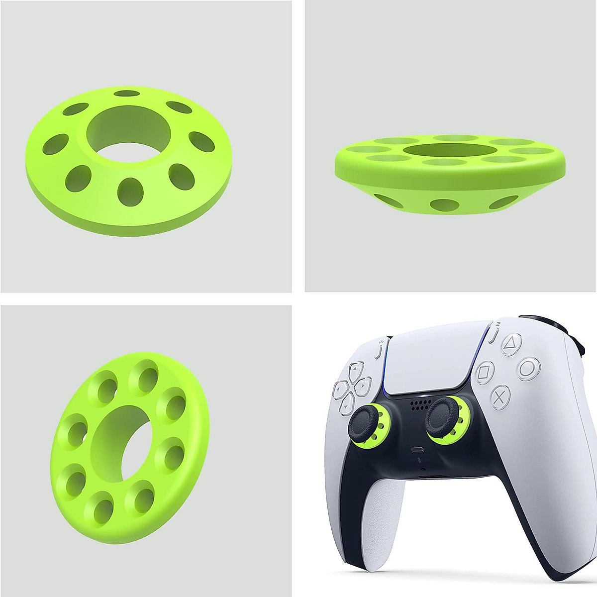 Precision Rings for PS5,PS4, Xbox One,Xbox Series X S,Xbox 360,Switch Pro Aim Assist Target Motion Controller Ring Rubber Silicone Soft Flexible Thumbstick Adjustment Analog Stick Accessories