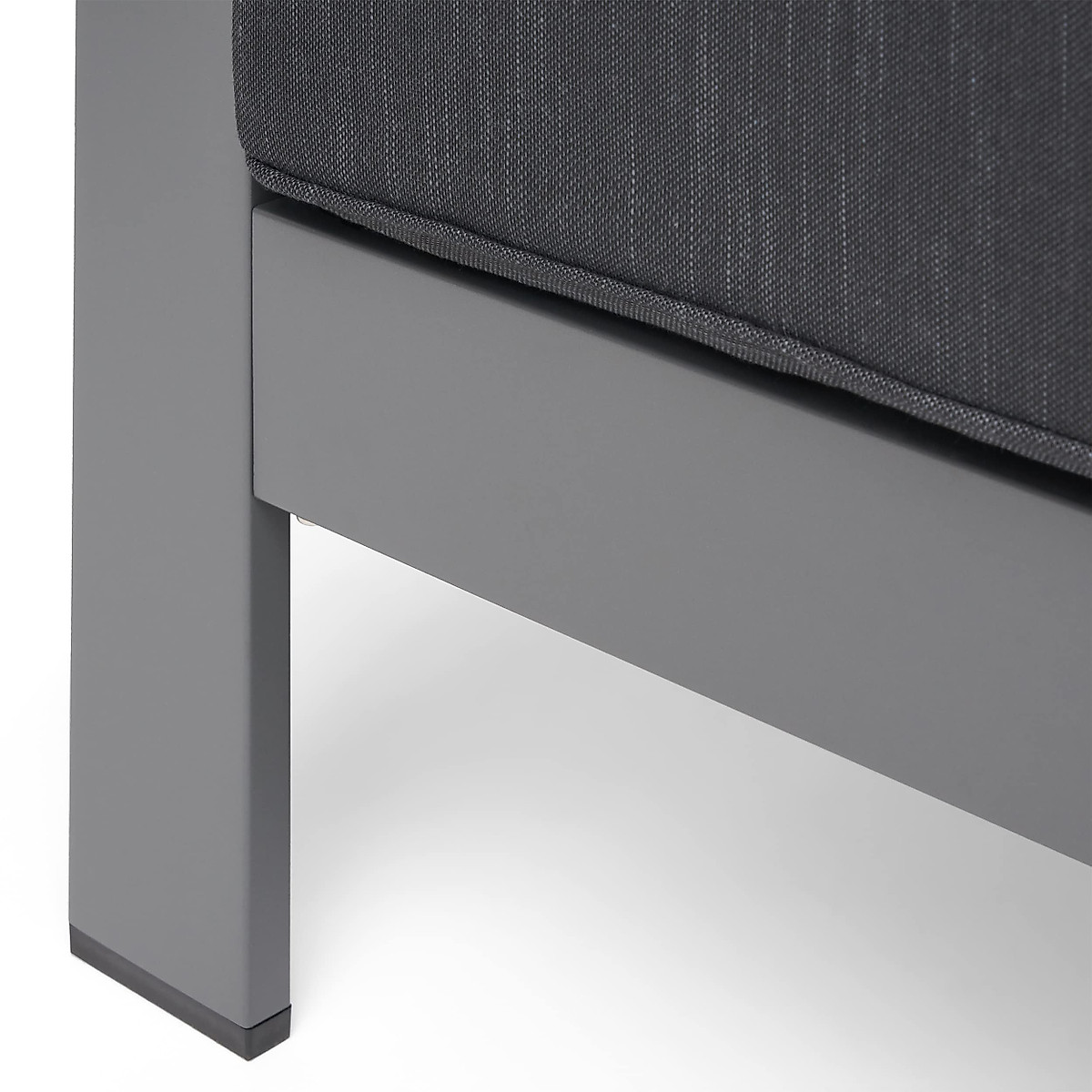 Christopher Knight Home Crested Bay Outdoor Aluminum Club Chairs with Water Resistant Cushions, 2-Pcs Set, Grey / Dark Grey