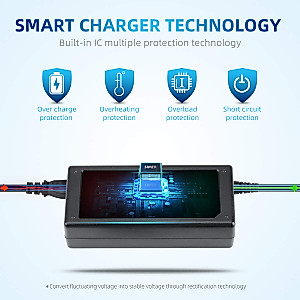 65W Charger Fit for JBL Xtreme 2 Boombox 2 Extreme 2 Xtreme 2; JBL Xtreme 2 Special Edition Charger 19V Power Adapter for JBL Xtreme Portable Wireless Bluetooth Speaker (Black, Blue, Red)