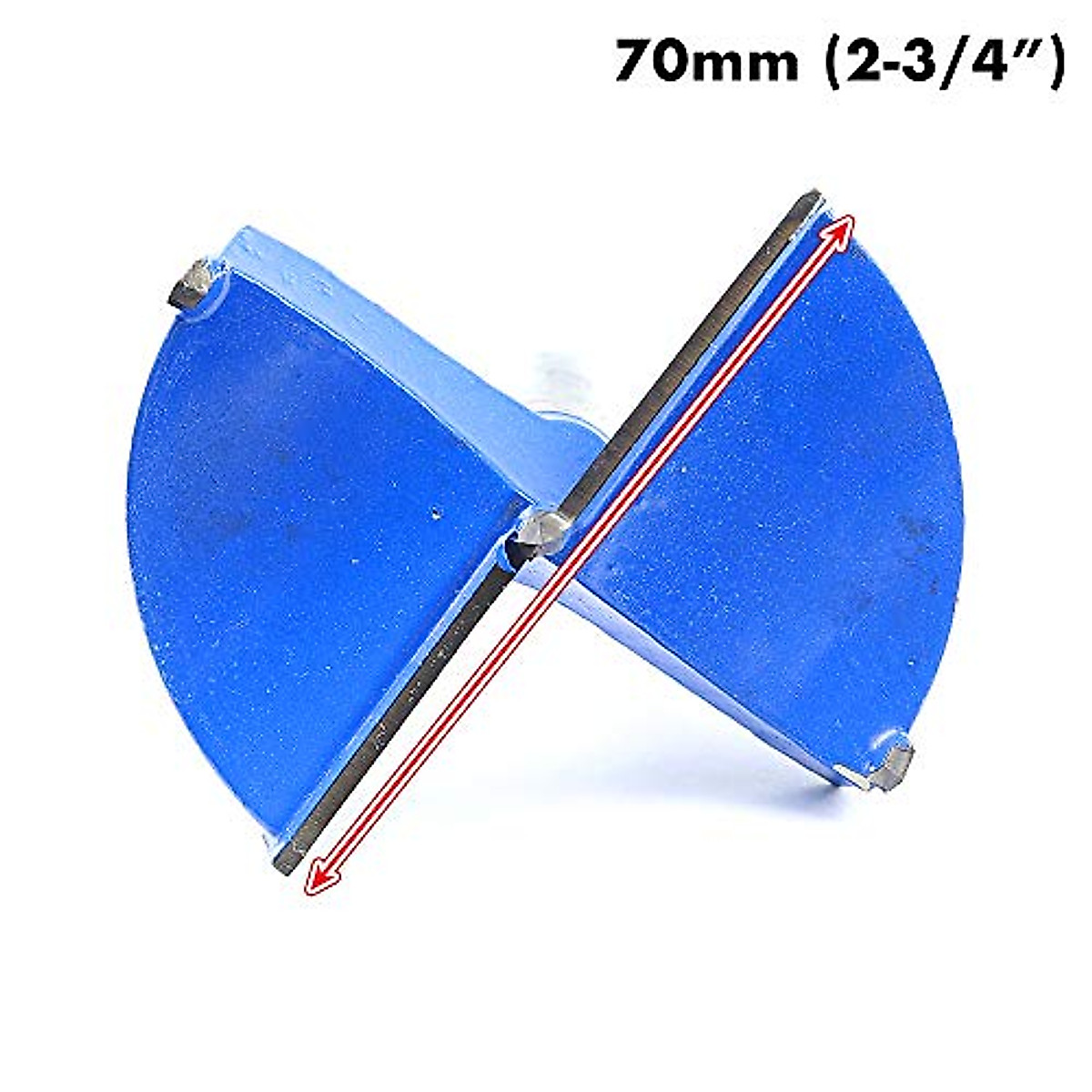 2-3/4 Inch 70mm Forstner Drill Bit Woodworking Hole Saw Wood Cutter, Professional Alloy Steel Wood Drilling Woodworking Hole Boring Bit Power Rotary Cutting Tool (Blue)