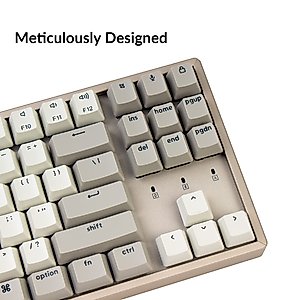Keychron K8 87 Keys Tenkeyless Layout Wireless Bluetooth Mechanical Keyboard for Mac, Multitasking Type-C Wired Gaming Keyboard for Windows with Keychron Mechanical Brown Switch Aluminum Frame