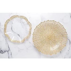 Vietri Rufolo Gold Collection Italian Dinnerware and Serveware Sets (Platter)