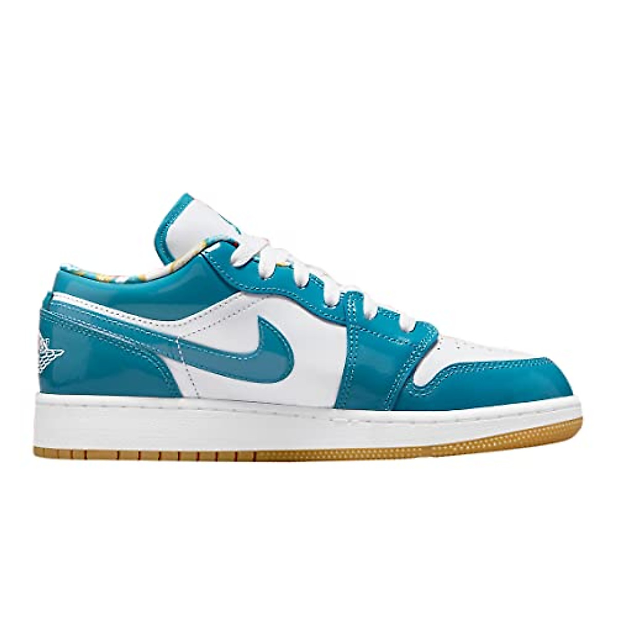Jordan Big Kid's 1 Low SE Barcelona Cyber Teal/Cyber Teal-White (DM0589 400) - 4