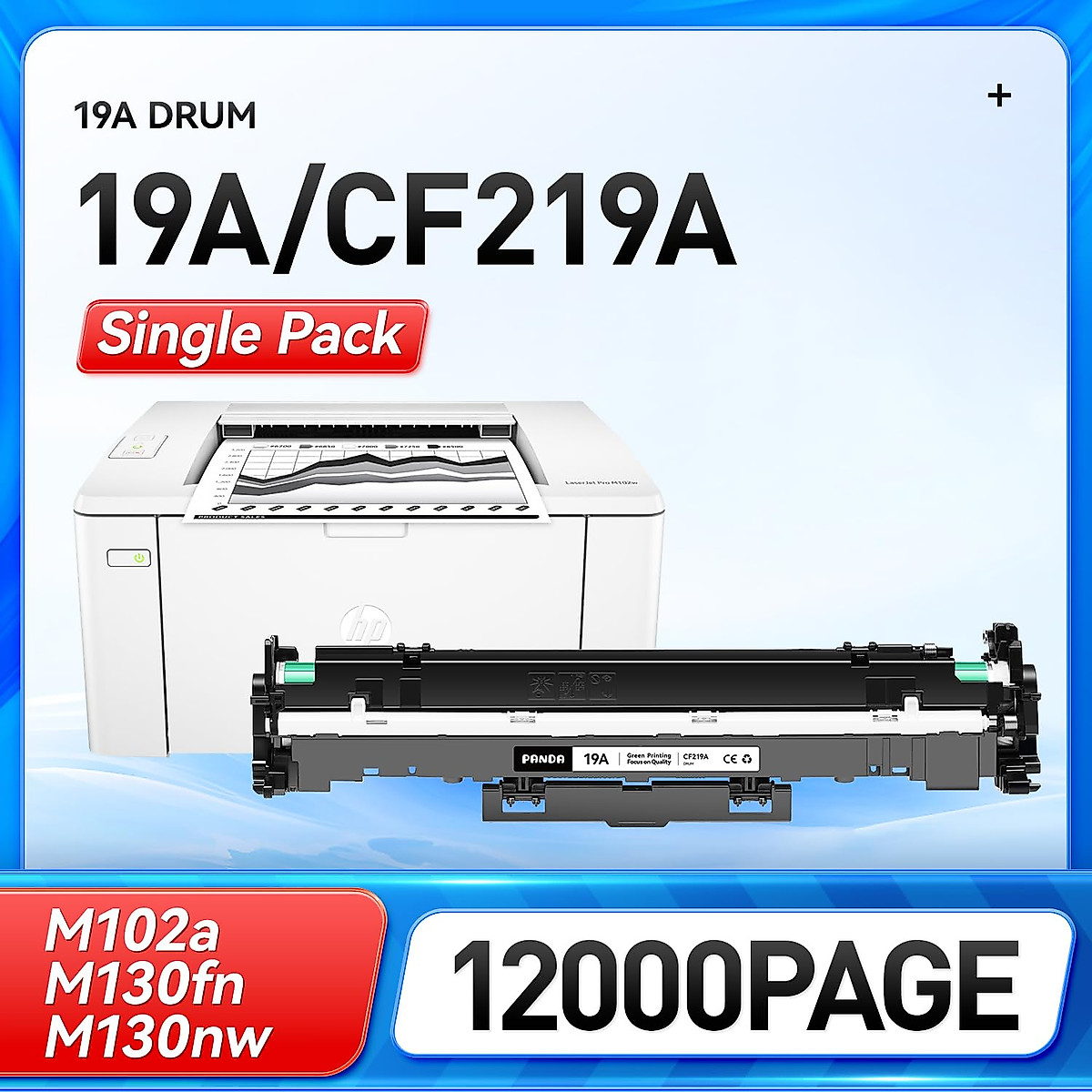 Panda 219A cf219A 19a Black drum for HP CF219A 219A 19A black drum unit use on hp Laserjet Pro M102a M102w Pro MFP M130nw M130a M130fn M130fw Series Printer Ink