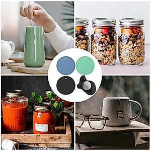 3pcs Silicone Jar Opener Gripper Pad, 18cm/7 Inch Jar Gripper Pad Multi-Purpose Round Honeycomb Jar Opener Kitchen Heat Resistant Mat for Weak Hands Seniors Kids (Green, Blue, Black)