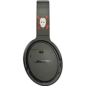 Skinit Decal Audio Skin Compatible with Bose QuietComfort 35 Headphones - Officially Licensed Warner Bros Jason Voorhees Mask Design