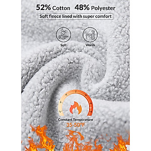 BALEAF Fleece Lined Pants Women Straight Leg Sweatpants Thermal Cotton Athletic Winter Trackpants Lounge with Pockets Dark Grey M