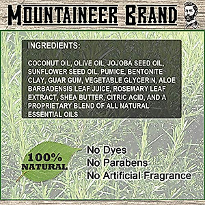 Mountaineer Brand Bald Head Care For Men | Exfoliate Head/Face Scrub | All Natural Exfoliating Scalp | Daily Grooming Head and Face Care Wash for Sensitive Skin | Refreshing Natural Scent 4oz