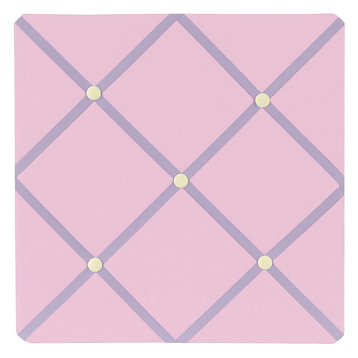 Pink and Purple Butterfly Fabric Memory/Memo Photo Bulletin Board by Sweet Jojo Designs