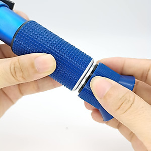 Dual Scale Brix Refractometer for Measuring Sugar Content in Food and Drink.