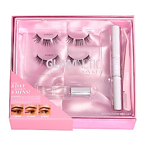 Glamnetic Lash Extension Kit | Natural | Professional At Home False Eyelash Extension Kit | Salon-Quality, High Volume, Faux Mink Lashes