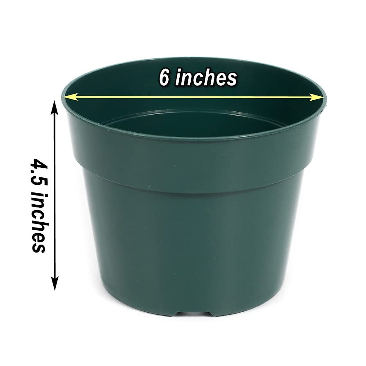 DAPERCI inches Nursery Pot Plant Grow Sturdy Flower pots in Bulk Price 20P Green