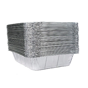 Aluminum Half Size Deep Foil Pan 30 packs Safe for use in freezer, oven, and steam table.pen,12 1/2" x 10 1/4" x 2 1/2" (-40 gauge-!)Made In The USA