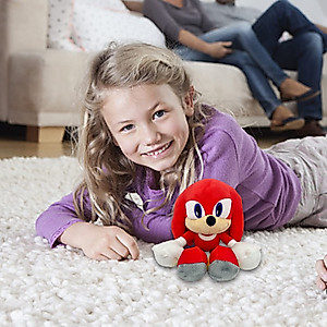 Moptrek hes Sonic 2 Plush Toy The Hedgehog Movie Sonic Plush Toys Knuckles Shadow Tails Plush Doll Toys Gifts for Boys and Girls (Knuckles)