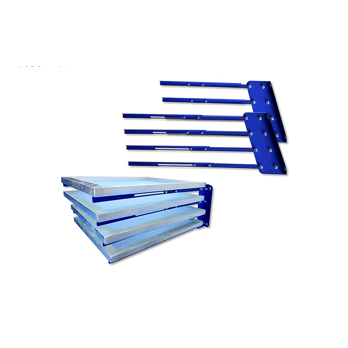 TECHTONGDA 4 Layers Screen Rack Shelf Storage Frame Holder Screen Printing Rack Screen Drying