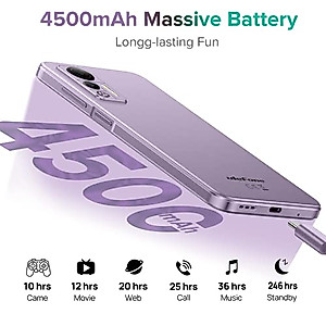 Ulefone Note 14 Unlocked Android Phones - 6.52-inch HD+ Display Android 12 OS 7GB RAM+16GB ROM 4500mAh Battery 8MP+5MP Camera 3-Card Slot T-Mobile Unlocked Smartphone (Purple)