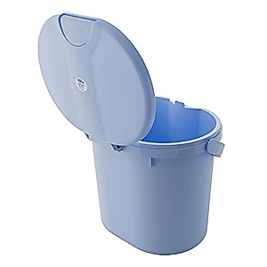 Rotho Babydesign TOP Nappy Pail, with Lid, 11l, 0+ Months, Sky Blue, 20002 0289