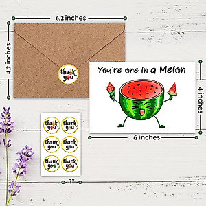 HAHIZIN 40 Funny Thank You Cards with Envelopes & Stickers, Bulk Boxed Set Assortment Blank Notecards, Great for Friends, Family, Coworkers, Customers, Volunteers, and More