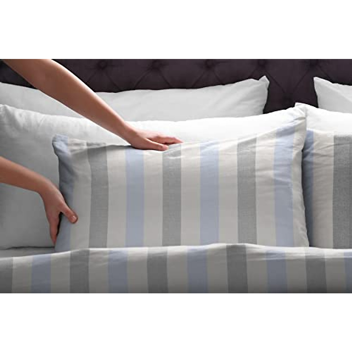 Pointehaven Flannel Deep Pocket Set with Oversized Flat Sheet, King, Savannah