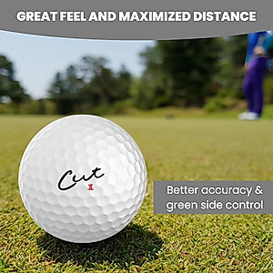 Cut Golf Cut Grey Golf Balls, White