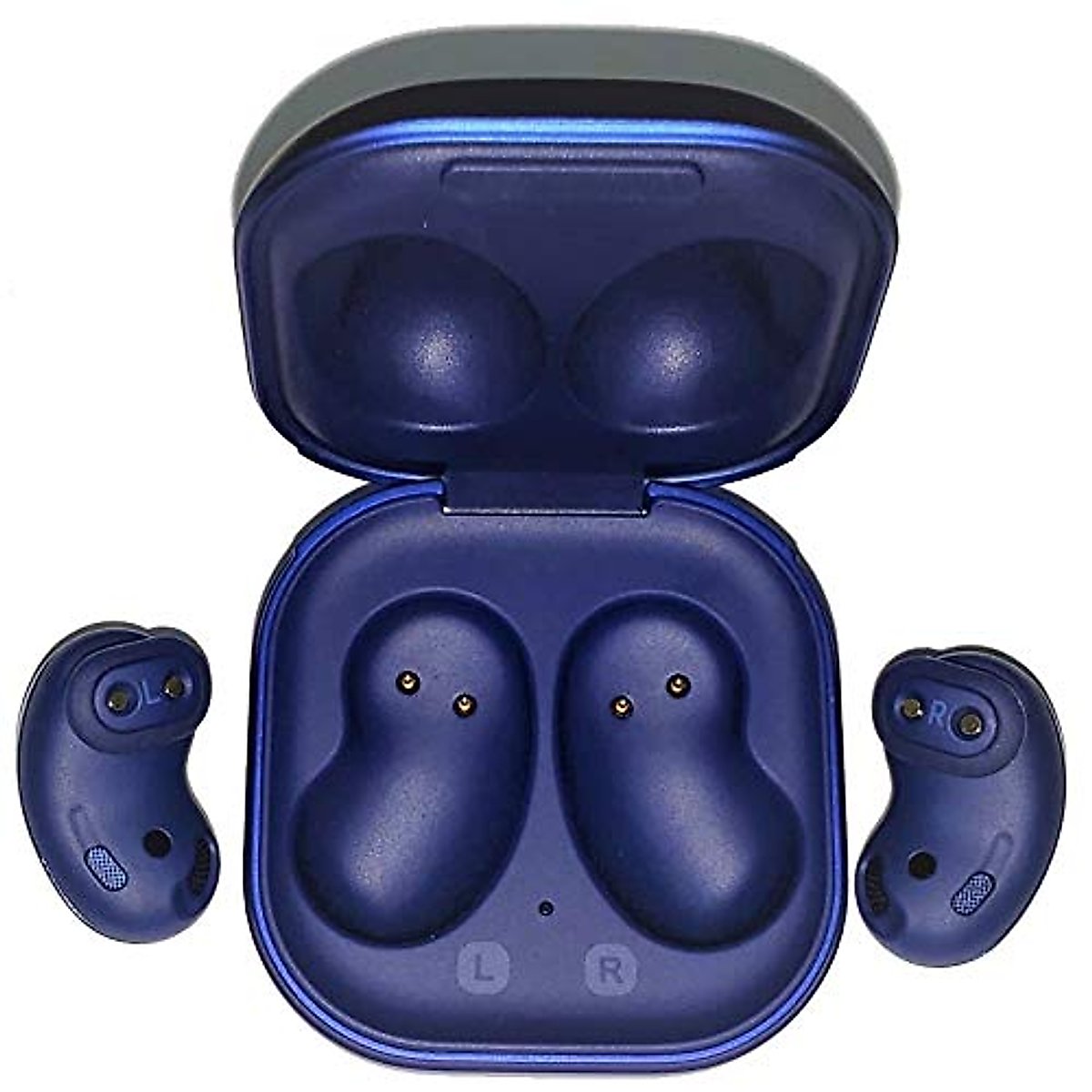Samsung Galaxy Buds Live (ANC) Active Noise Cancelling TWS Open Type Wireless Bluetooth 5.0 Earbuds for iOS & Android, International Model - SM-R180 (Mystic Blue - Limited Edition) (Renewed)