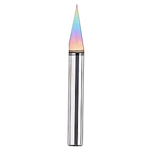 SpeTool Carbide V Groove Bit 20 Degree Engraving Bit 0.005" Tip with 1/4" Shank TAC Coated Extra Life