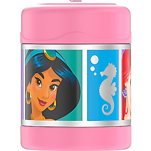 THERMOS FUNTAINER 10 Ounce Stainless Steel Kids Food Jar, Disney Princesses