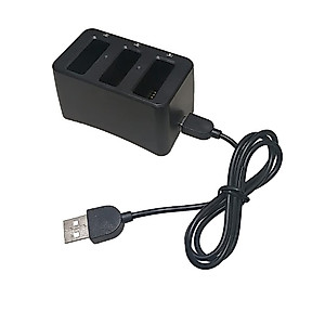 Accessories 2PCS 3.8V 1100mAh Lithium Battery with 3-in-1 Charger for DJI Tello Remote Control Drone