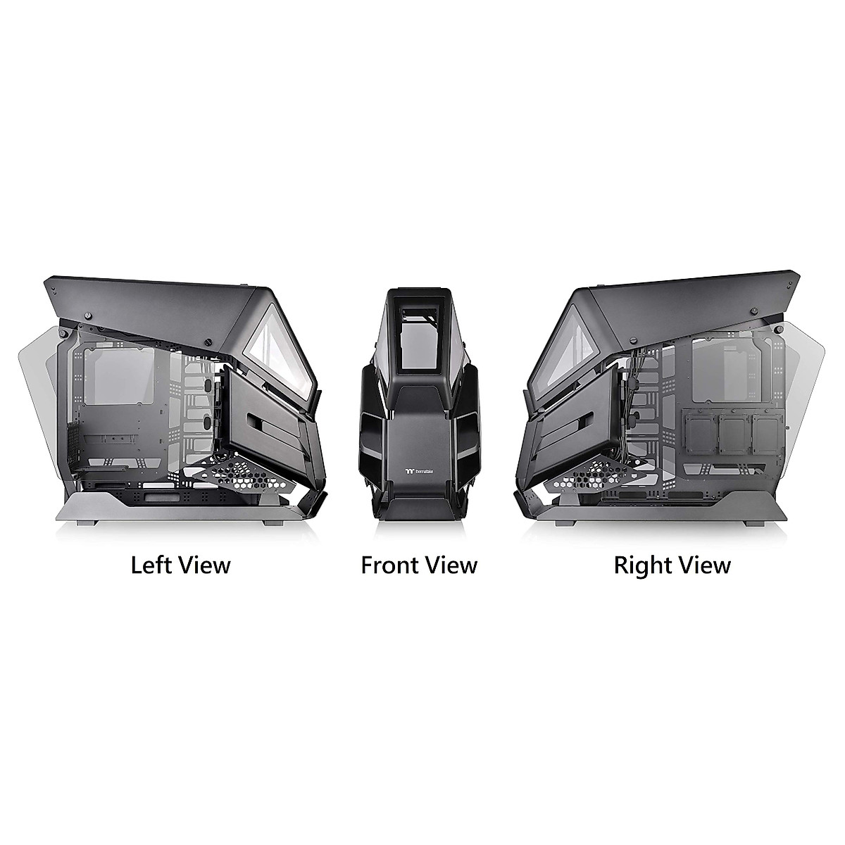 Thermaltake AH T600 Helicopter Styled Open Frame Tempered Glass Swing Door E-ATX Full Tower Case CA-1Q4-00M1WN-00