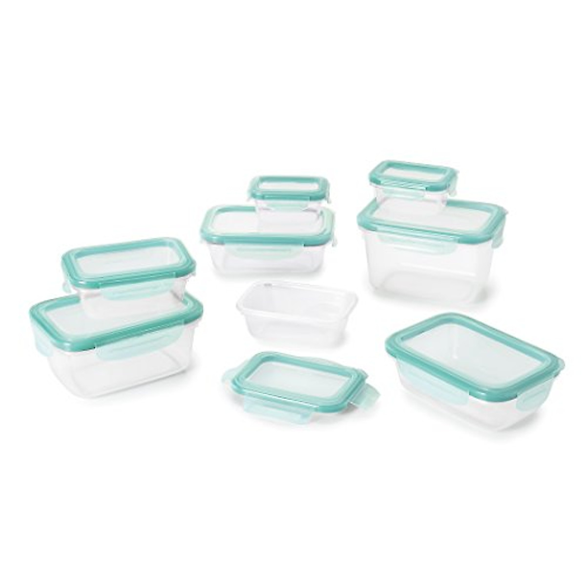 OXO Good Grips Smart Seal Leakproof Plastic Food Storage Container Set