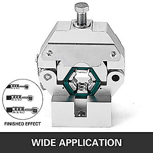 Mophorn Manually Operated AC Hose Crimper Hydra-Krimp 71550 Manual AC Hose Crimper Kit Air Conditioning Repair Handheld AC Hose Crimping Tool with 4 Dies
