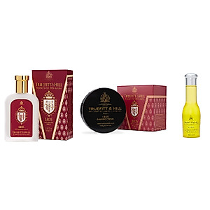 Truefitt & Hill 1805 Shaving Set: 1.98 Fl. Oz. Pre-Shave Oil + 3.38 Fl. Oz. 1805 Aftershave Balm + 1805 Shaving Cream Bowl