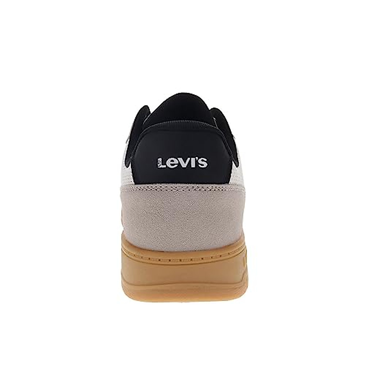 Levi's Mens Drive Lo 2 Vegan Leather Casual Lace Up Sneaker Shoe, Winter White/Gum, 12 M