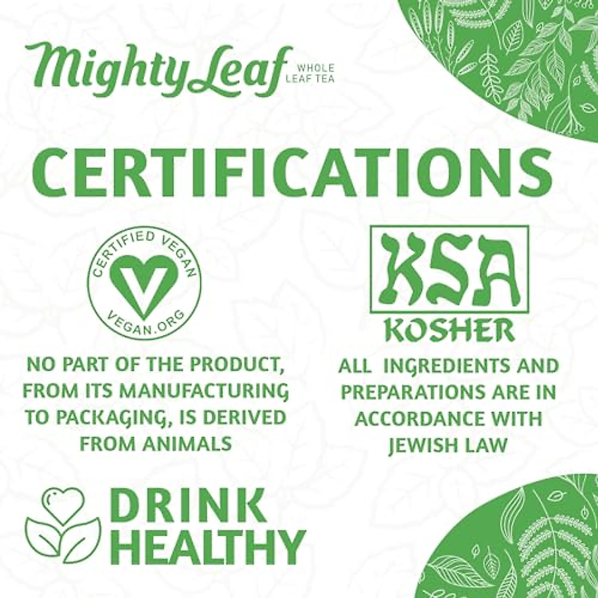 Mighty Leaf Green Tea Tropical 100ct.