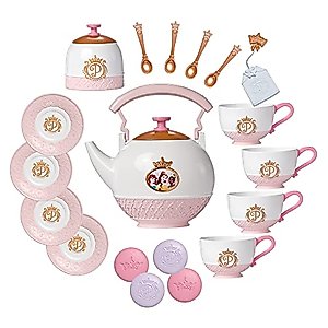 Disney Princess Style Collection Tea Set for 4! includes 21 Pieces [Amazon Exclusive]