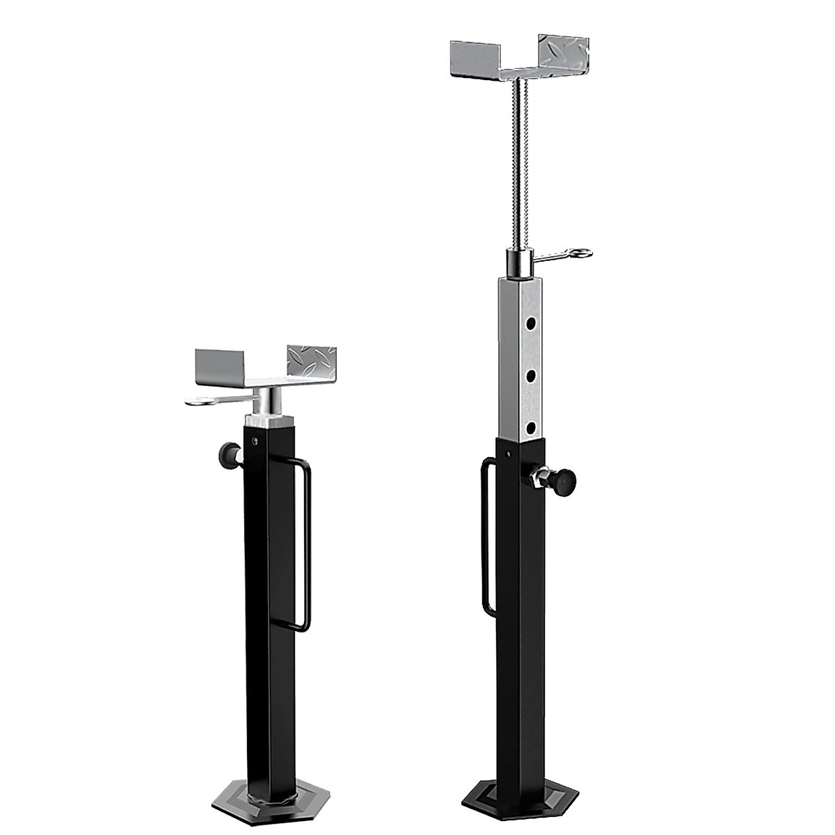 Sulythw RV Slide Out Supports Stabilizer Jacks Heavy Duty Rust Resistant Steel Adjustable from 19'' to 47'' for 5th Wheel 5000 lbs Capacity，2 Pcs