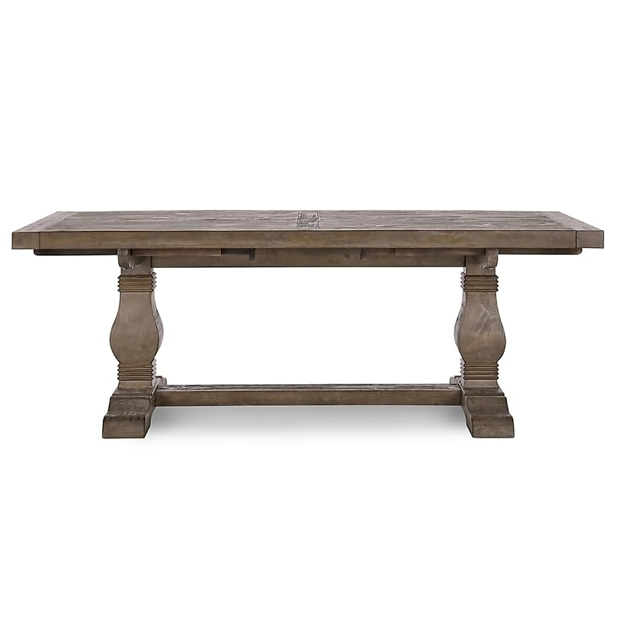 Kosas Home Quincy Reclaimed Pine Extension Dining Table in Weathered Brown