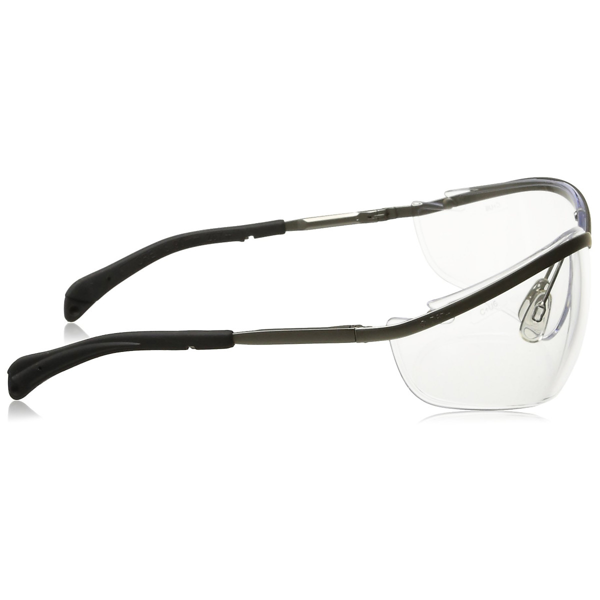 MCR Crews KD210 Klondike Safety Glasses, Silver Metal Frame, Clear Lens