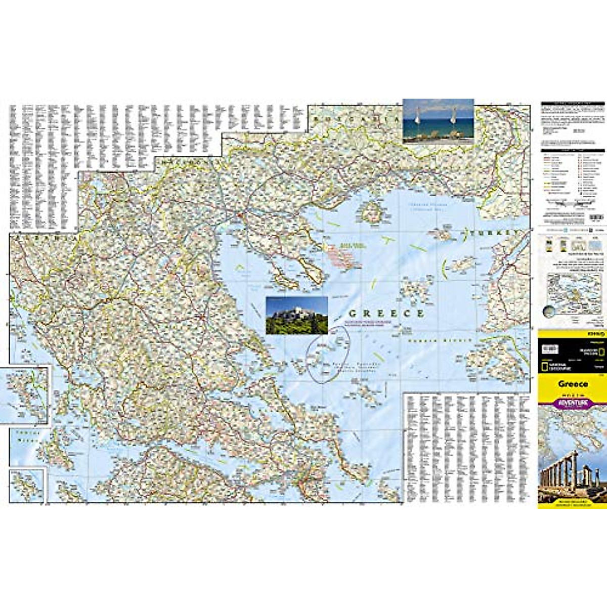 Greece Map (National Geographic Adventure Map, 3316)