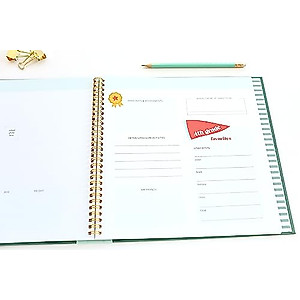 The School Memory Book: A Timeless School Years Memory Book for Preschool - 12th Grade Memories, Keepsakes and Cherished Moments (Storage Pocket Included)