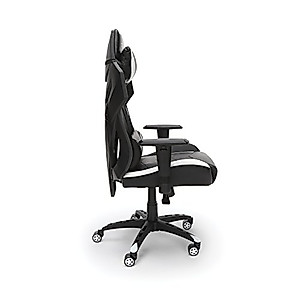RESPAWN RSP-205 Racing Style Gaming Chair, Leather, White