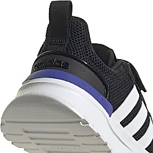 adidas Unisex-Child Racer TR21 Running Shoe, Black/White/Sonic Ink, 11 Little Kid