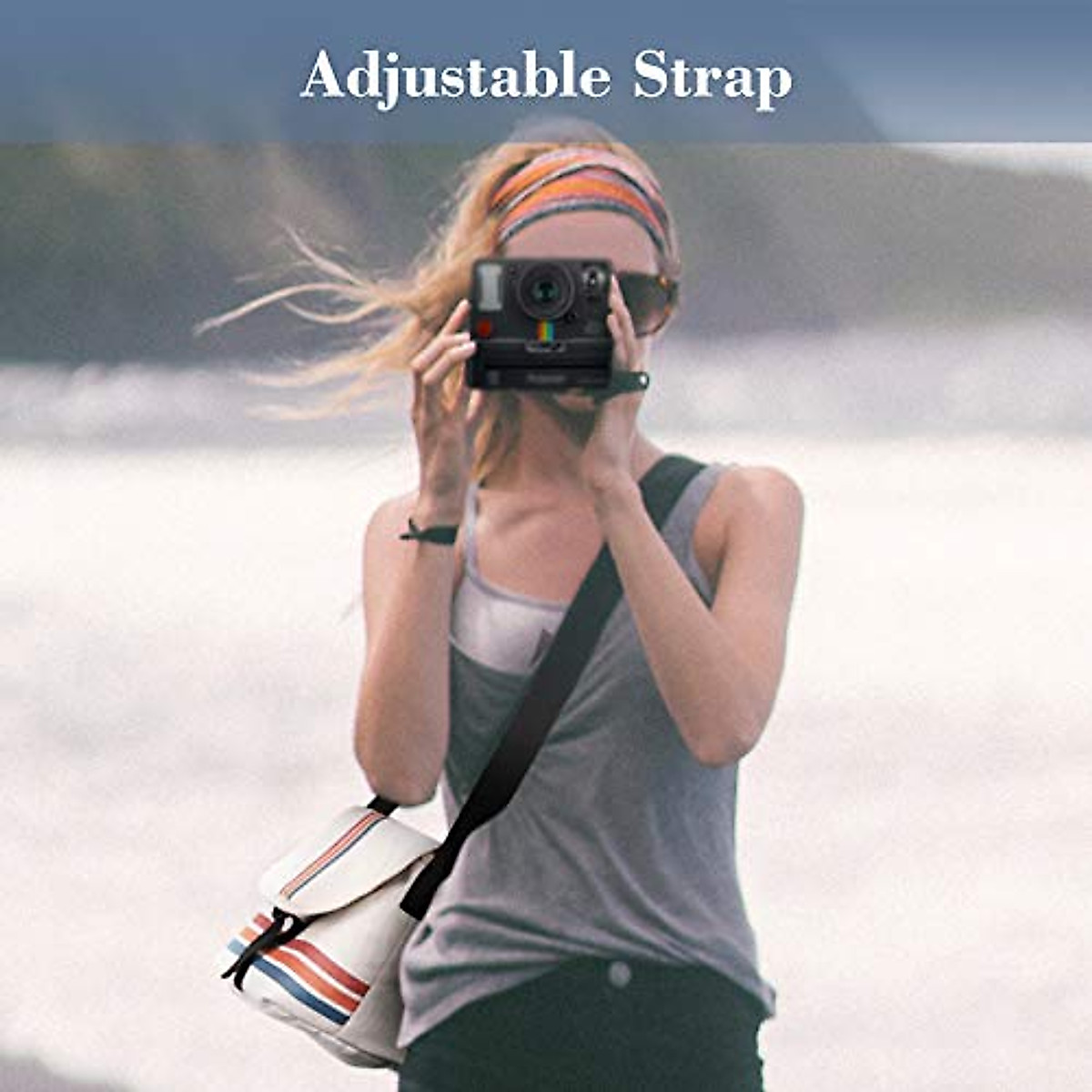 Fintie Camera Bag Compatible with Polaroid OneStep+, Onestep 2 VF, Now+ I-Type, Now I-Type Instant Film Camera - Canvas Travel Bag Soft Pouch with Adjustable Strap & Interior Pocket
